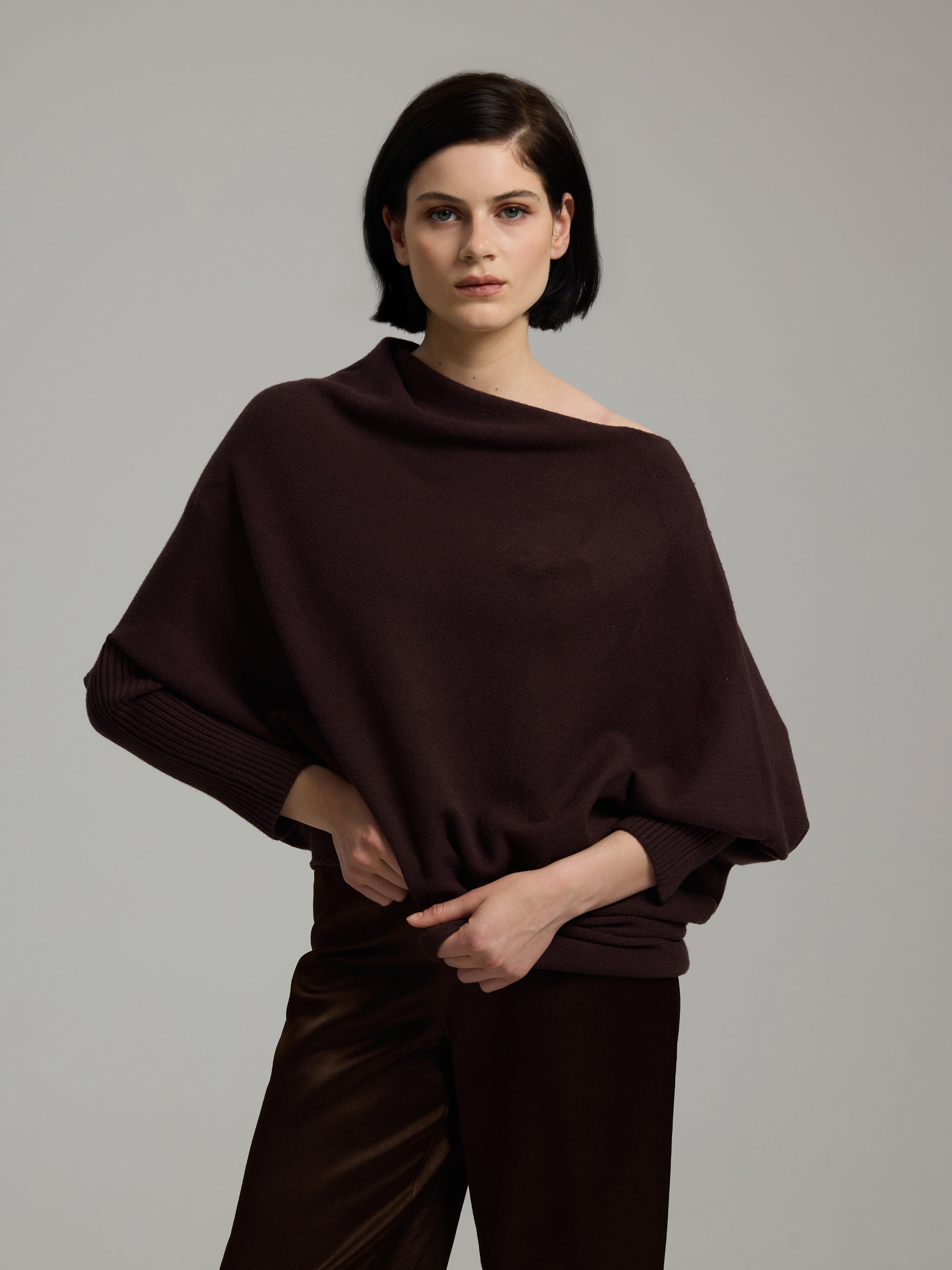 Quadira Knit Mocha Brown - Andiata – Andiata
